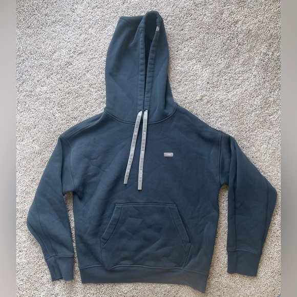 Figs | Tops | Figs Hoodie Womens Small Blue Sweatshirt Pullover | Poshmark